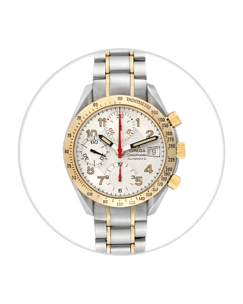 Omega Speedmaster Japanese Market Limited Edition 39 Two-Tone / White ...