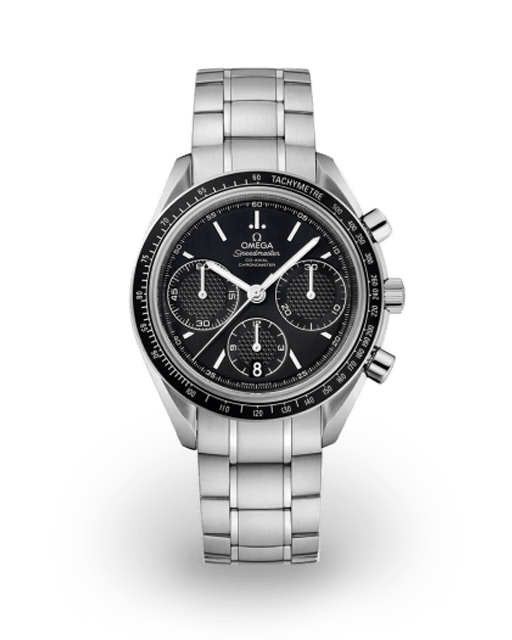 Omega Speedmaster Racing Co-Axial Chronograph Steel / Black / Bracelet ...