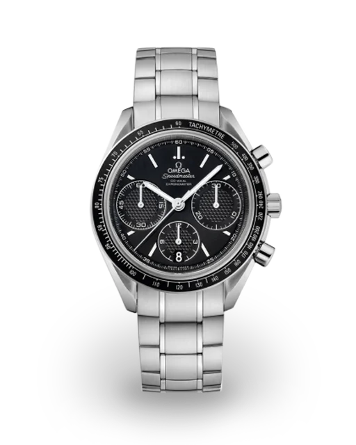Omega Speedmaster Racing Co-Axial Chronograph Steel / Black / Bracelet ...