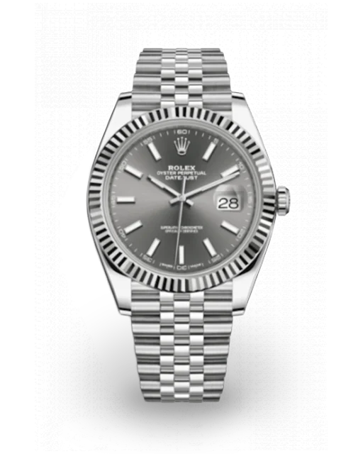Rolex Datejust 41 Steel / Fluted / Slate / Jubilee 126334-0014 Watches ...