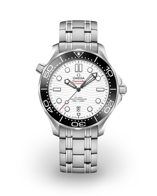 Omega Seamaster Diver 300M Master Co-Axial 42 Stainless Steel / White ...