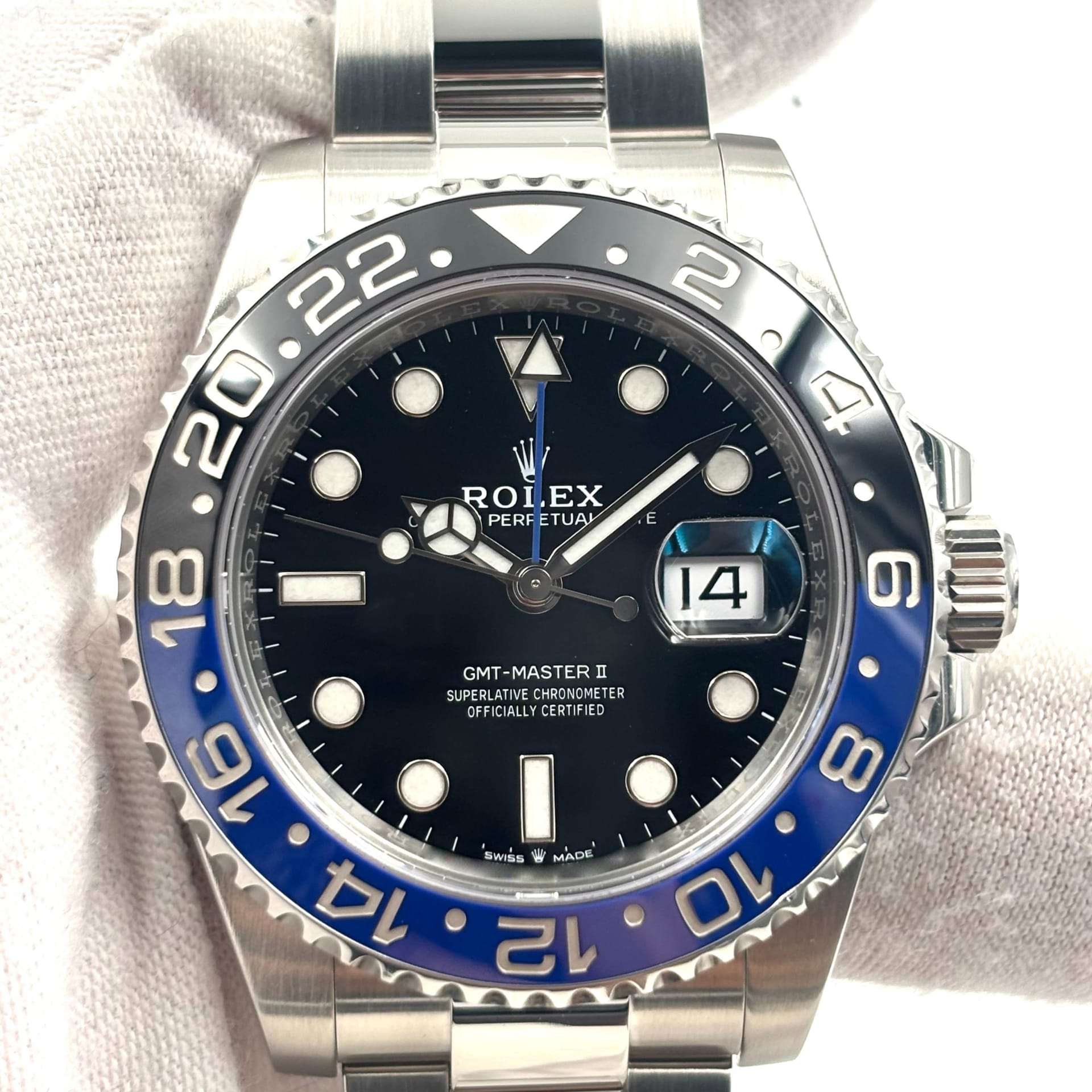Auction: Rolex GMT-Master II "Batman" 126710BLNR-0003 | Bezel