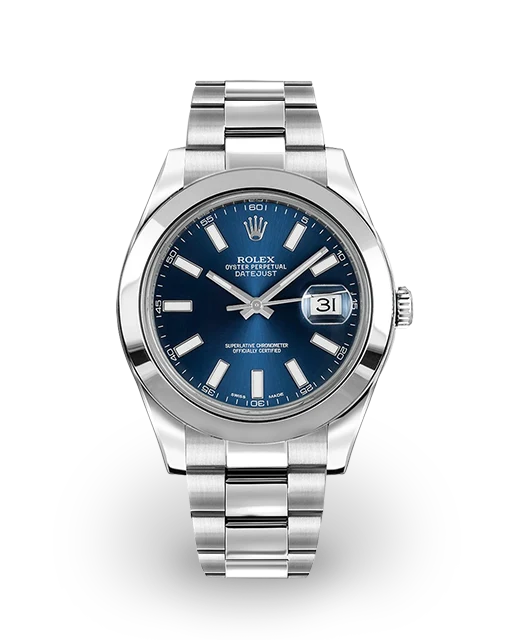 Rolex Datejust II Smooth / Blue / Oyster 116300 Watches | Bezel