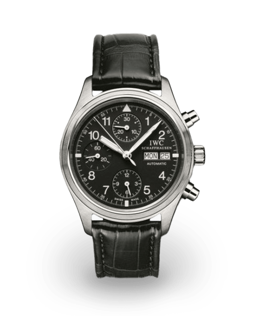 IWC Pilot's Watch Chronograph Stainless Steel / Black / Cathay Pacific ...