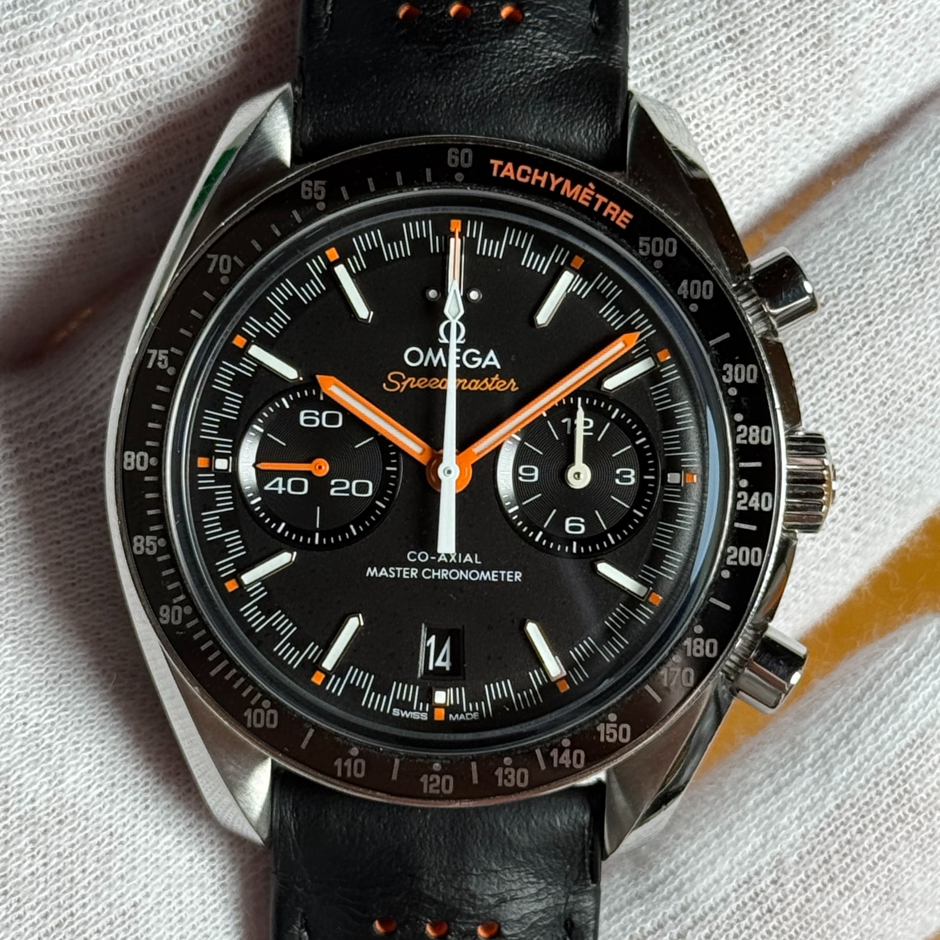 Auction: 2019 Omega Speedmaster Racing Master Co-Axial Stainless Steel ...