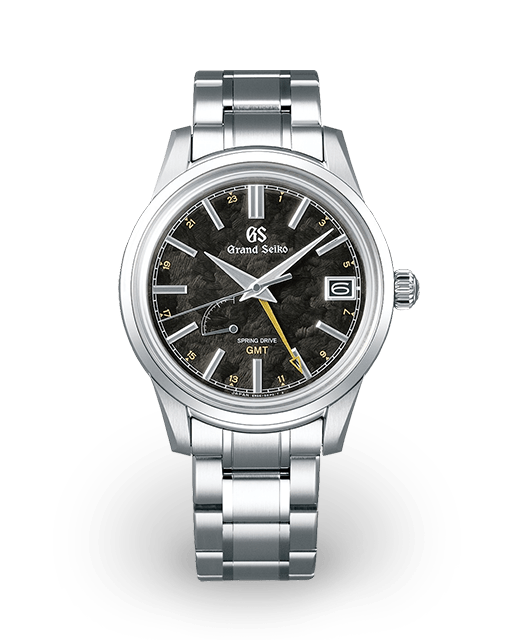 Grand Seiko Elegance Spring Drive GMT Kanro Steel / Black / Bracelet ...