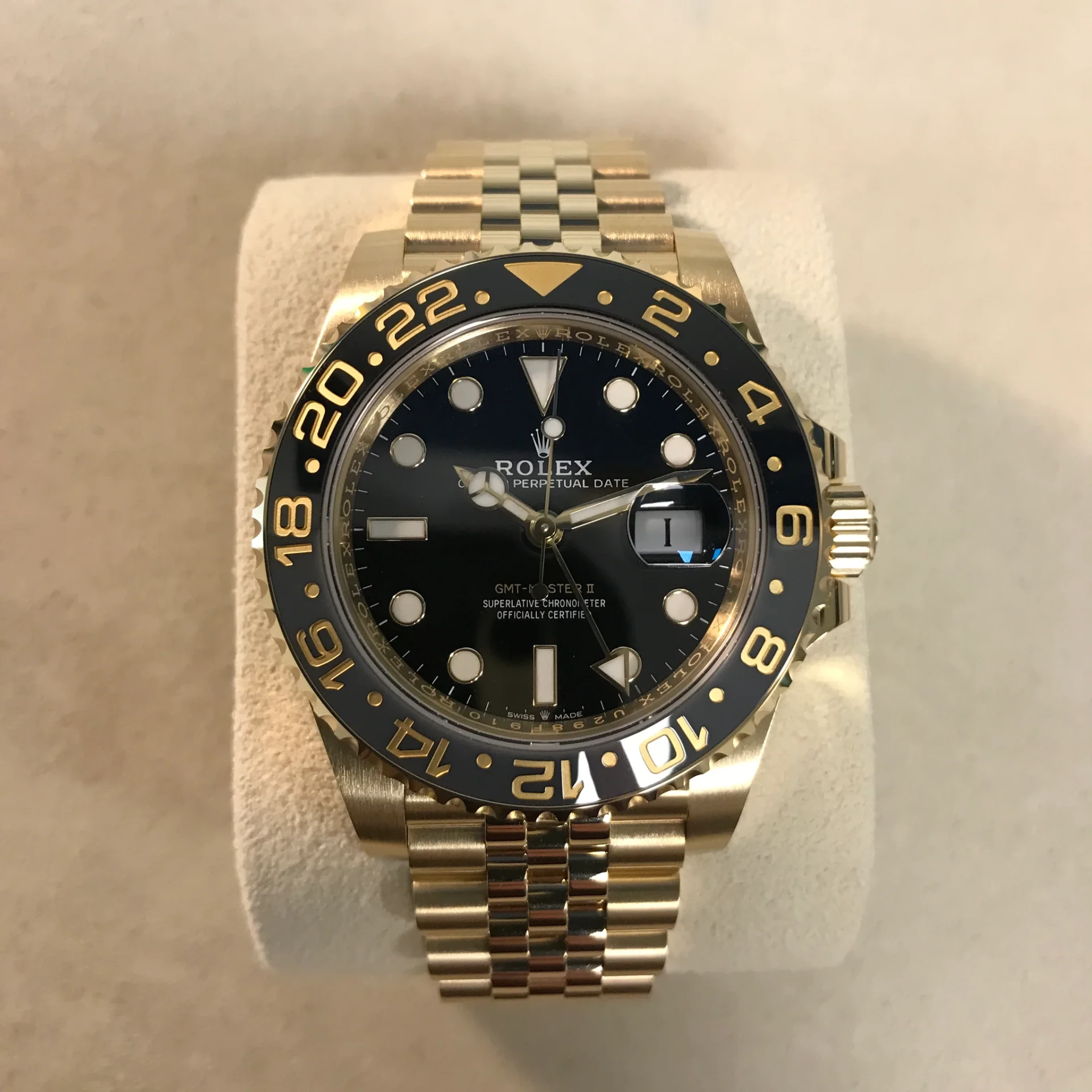 Rolex GMT-Master II Yellow Gold / Black / Jubilee 126718GRNR-0001 ...