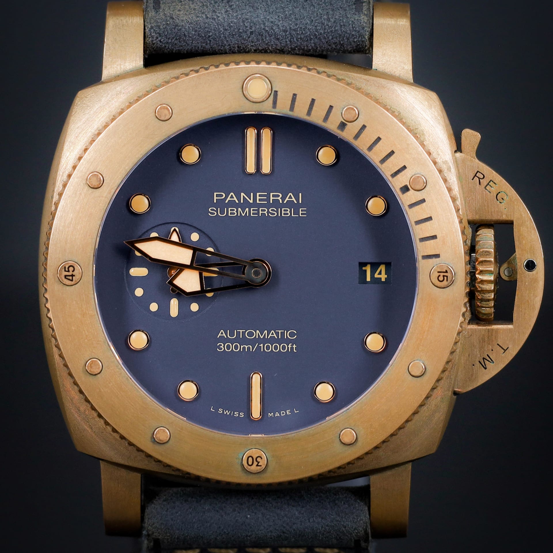 Auction: 2021 Panerai Luminor Submersible 42 3 Days Automatic Bronzo ...
