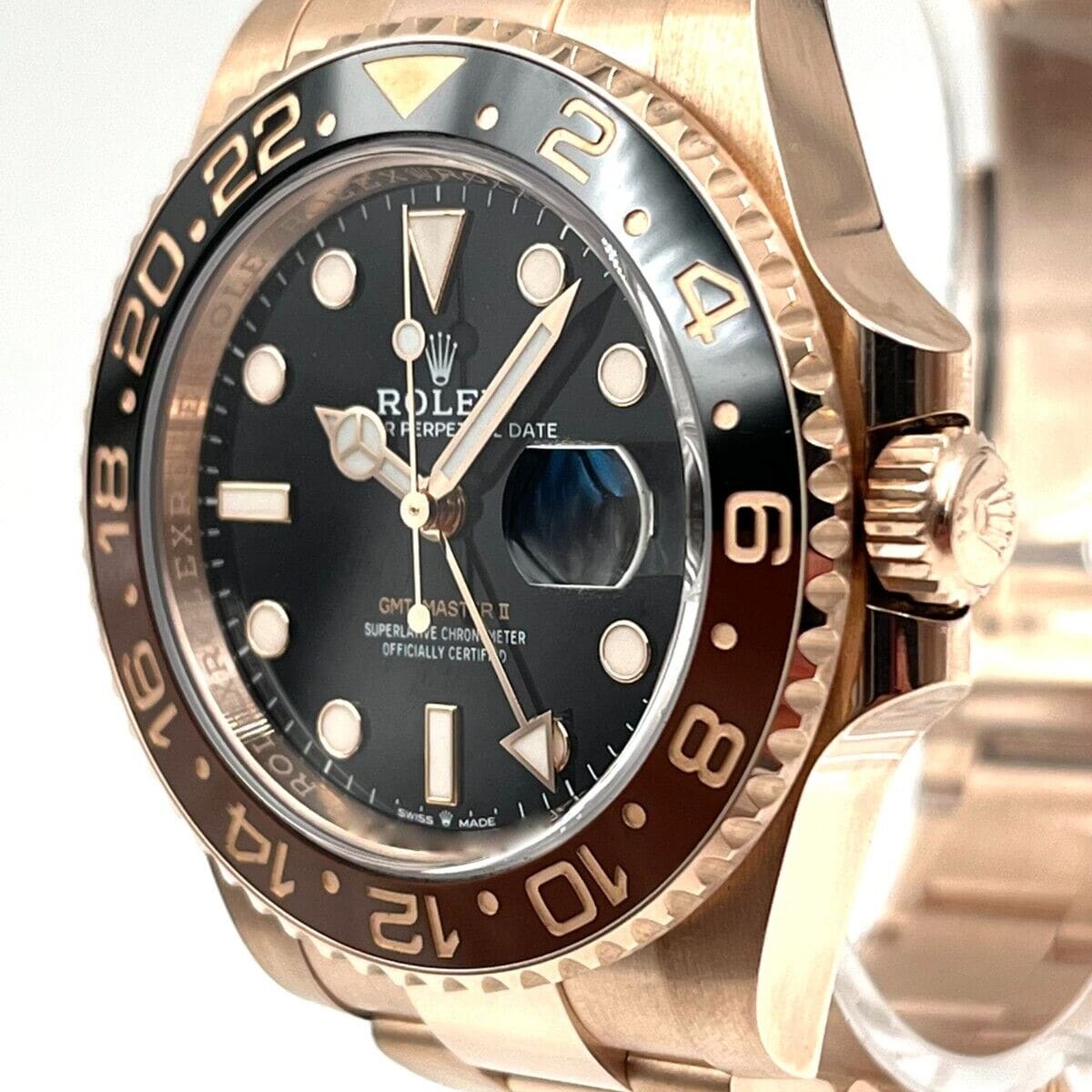 2021 Rolex GMT-Master II Rose Gold 126715CHNR-0001 | Bezel